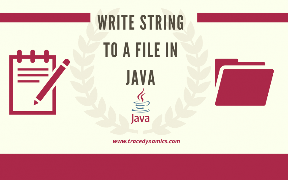 Write String To A File In Java